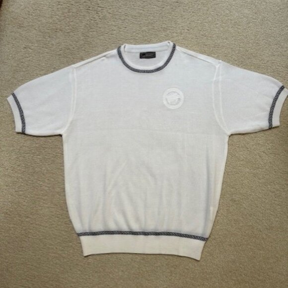 Versace | Sweaters | Versace Light Weight Crew Neck Logo Sweater | Poshmark